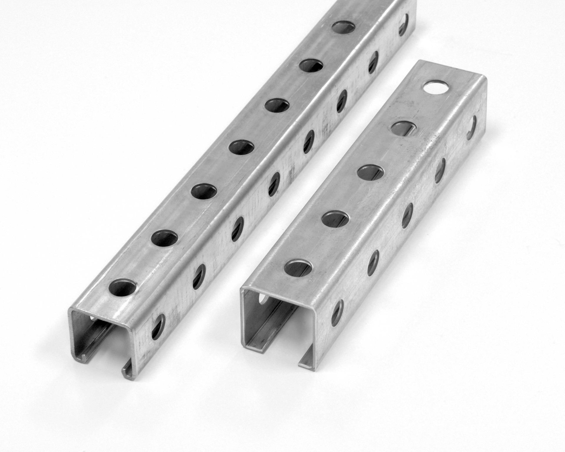 1-5/8 x 1-5/8 x12 Gauge -Telescoping Strut with Holes- 5' Long - Metals ...