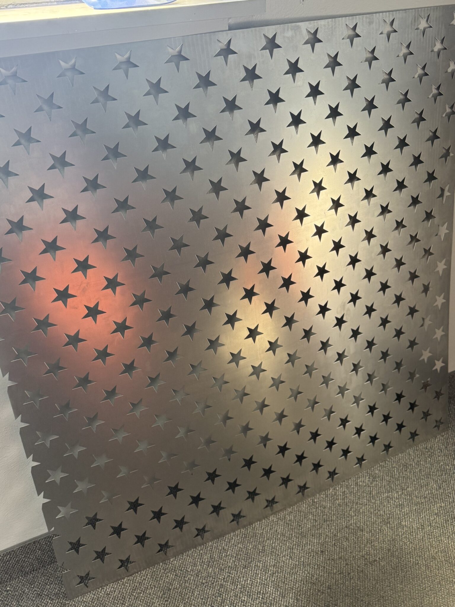 STAR PATTERN 22 GA PERFORATED STEEL SHEET - Metals 4 U Online